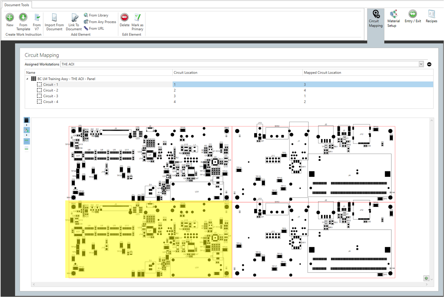 Circuit mapping