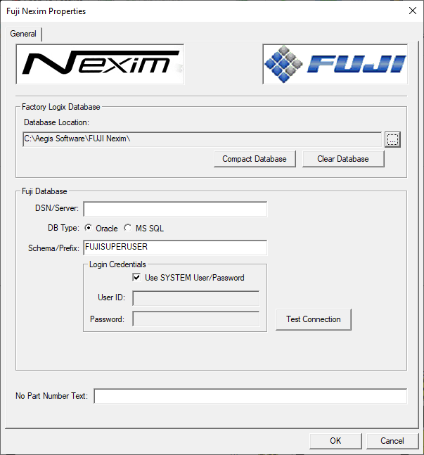 Edit FUJI machine properties