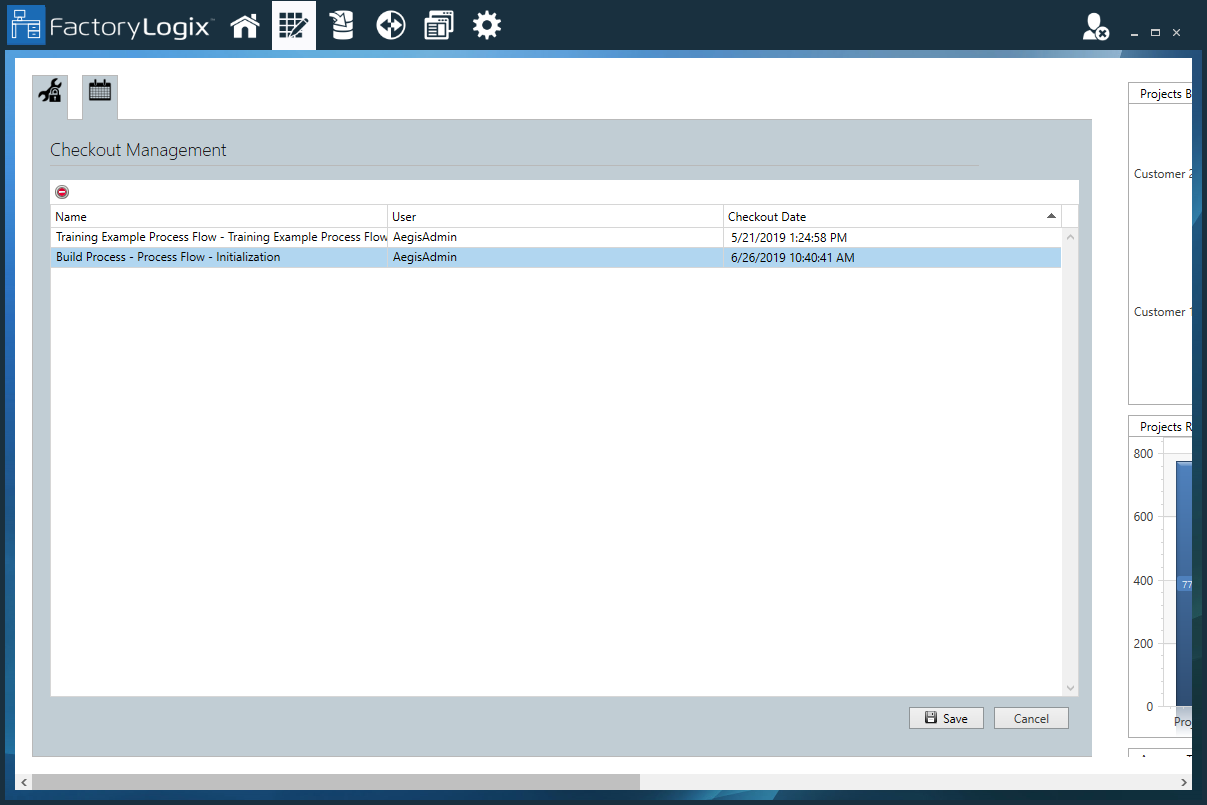 Remove checked out processes